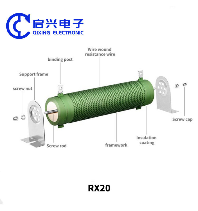 RX20 Wirewound Resistor Surface Insulation High Temperature Resistant ...
