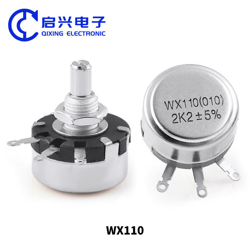 1W Single Coil Wire Wound Potentiometer 100 Ohm Potentiometer Wx110