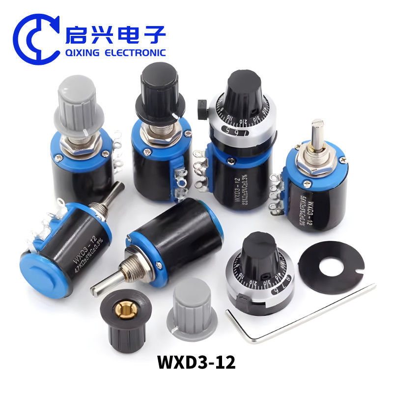 WXD3-12 Precision Multi Turn Wirewound Potentiometer Sliding Rheostat 5 ...