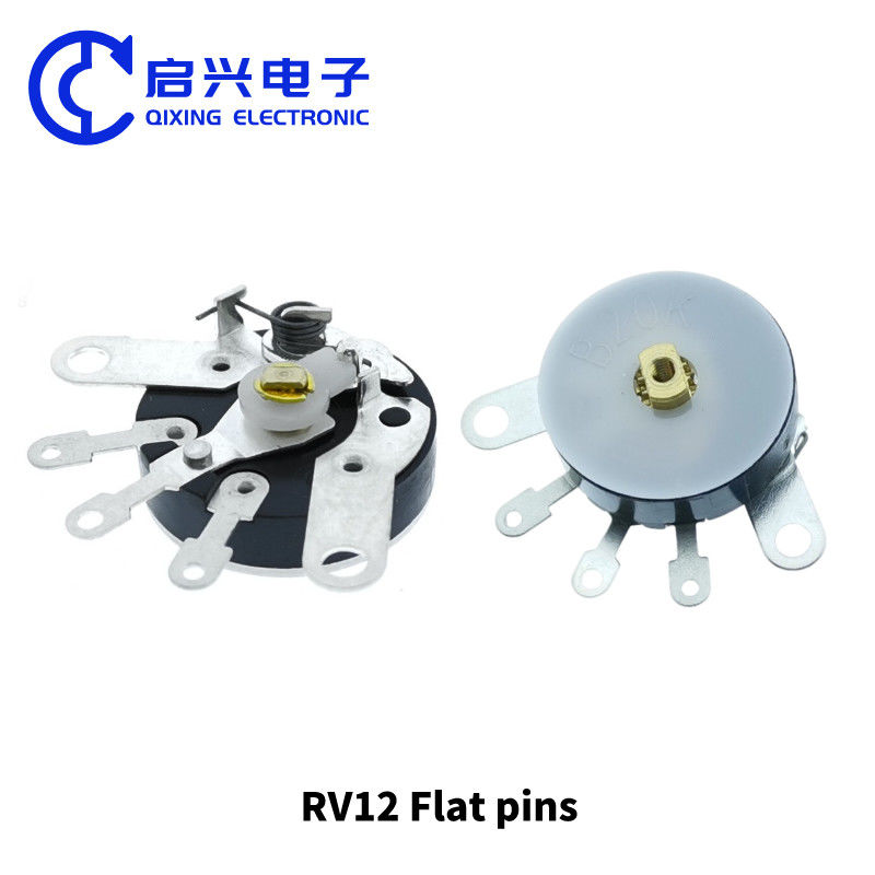 RV12 Linear Carbon Film Rotary Thumbwheel Potentiometer With Switch 5k ...