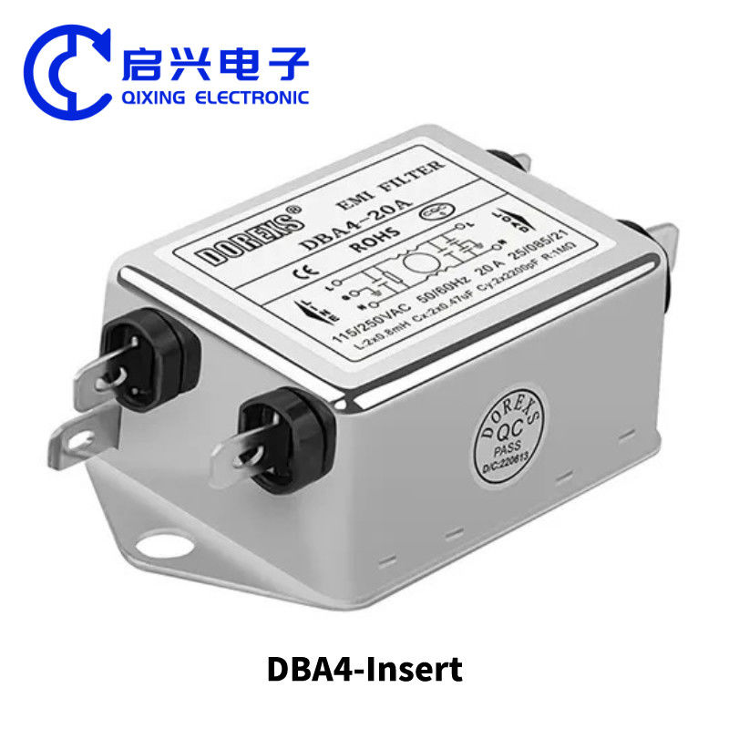 Single Phase EMI Power Filter 220V DBA4 Series Current 20A-30A