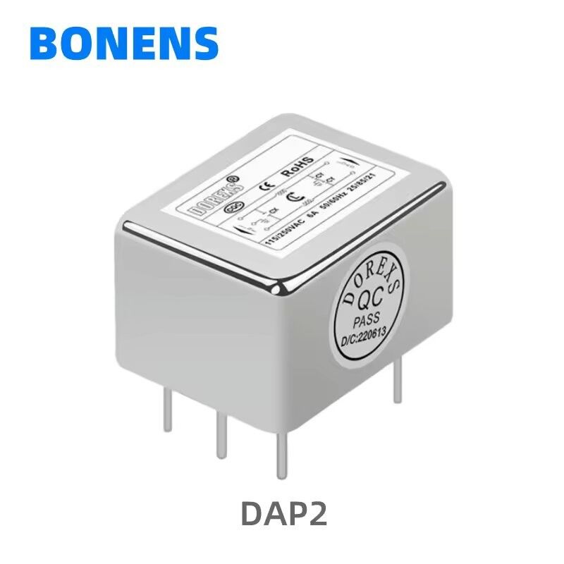 DAP2 1A 3A 6A 10A PCB mounting single phase EMI EMC power filter emi ...