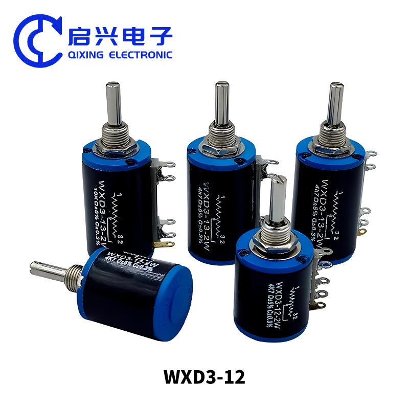 WXD3-12 Precision Multi Turn Wirewound Potentiometer Sliding Rheostat 5 ...