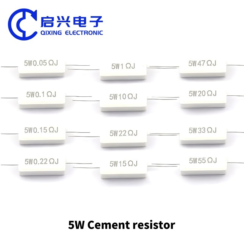 Ceramic Resistor 5W 10W 0.25R 0.5R 3R 27R 12R 100R 5% for High-Power ...