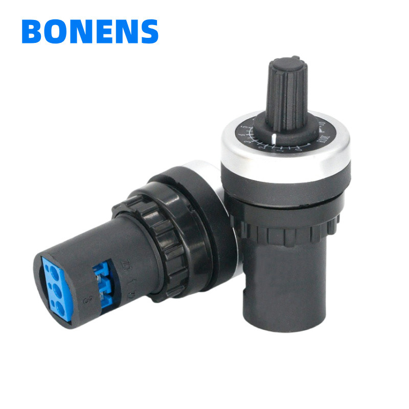 LA42DWQ-22 1K 5K 10K 22mm Rotary Potentiometer Converter Speed ...