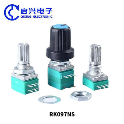 RK097NS Single F Shaft Rotary Potentiometer Switch B10K B20K B50K B100K