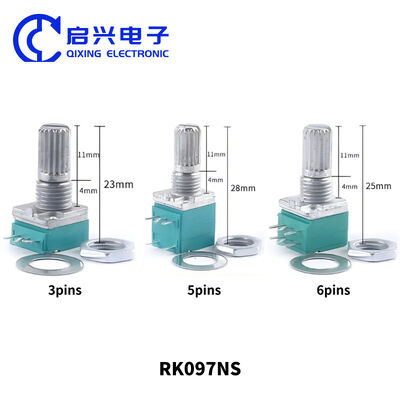 RK097NS Single F Shaft Rotary Potentiometer Switch B10K B20K B50K B100K
