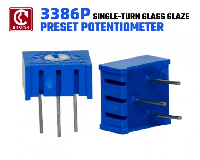 3386 Series Single Turn Potentiometer 10k Ohms Withstand Voltage 500V
