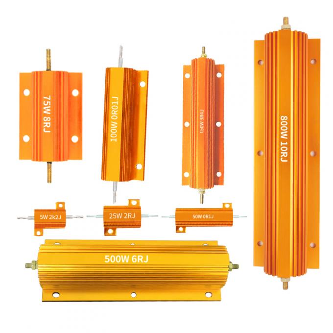 High Power Wirewound Resistor 50w Green Metal Aluminum Case Resistor