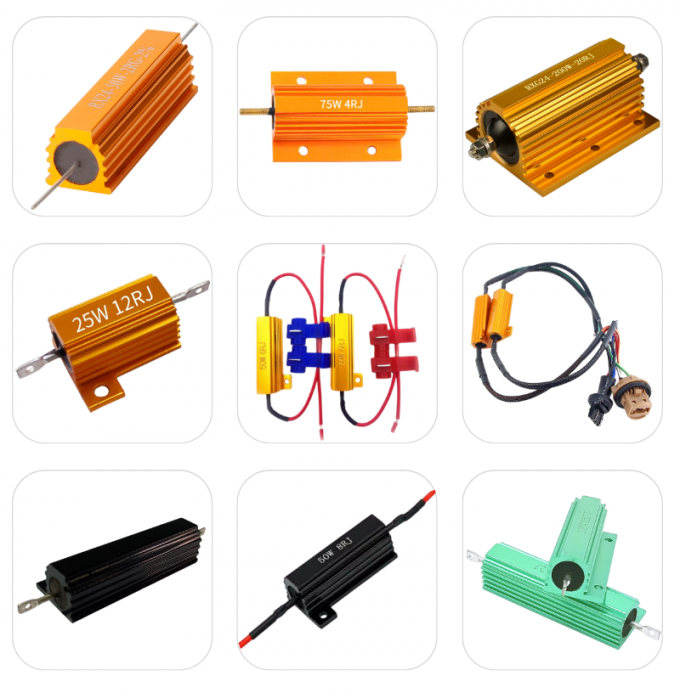 RXG24 75W 50RJ Wirewound Resistor Gold Aluminum Shell Resistor