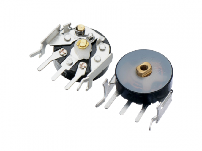 RV12 Linear Carbon Film Rotary Thumbwheel Potentiometer With Switch 5k ...