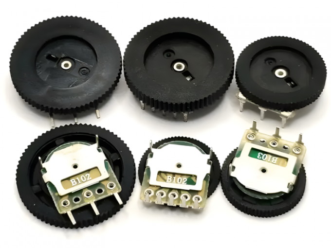 1K Ohm Dial Wheel Potentiometer For Audio Stereo Volume Switch Control ...