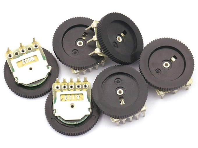 1K Ohm Dial Wheel Potentiometer For Audio Stereo Volume Switch Control ...