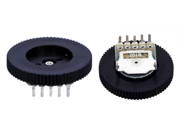 1K Ohm Dial Wheel Potentiometer For Audio Stereo Volume Switch Control ...